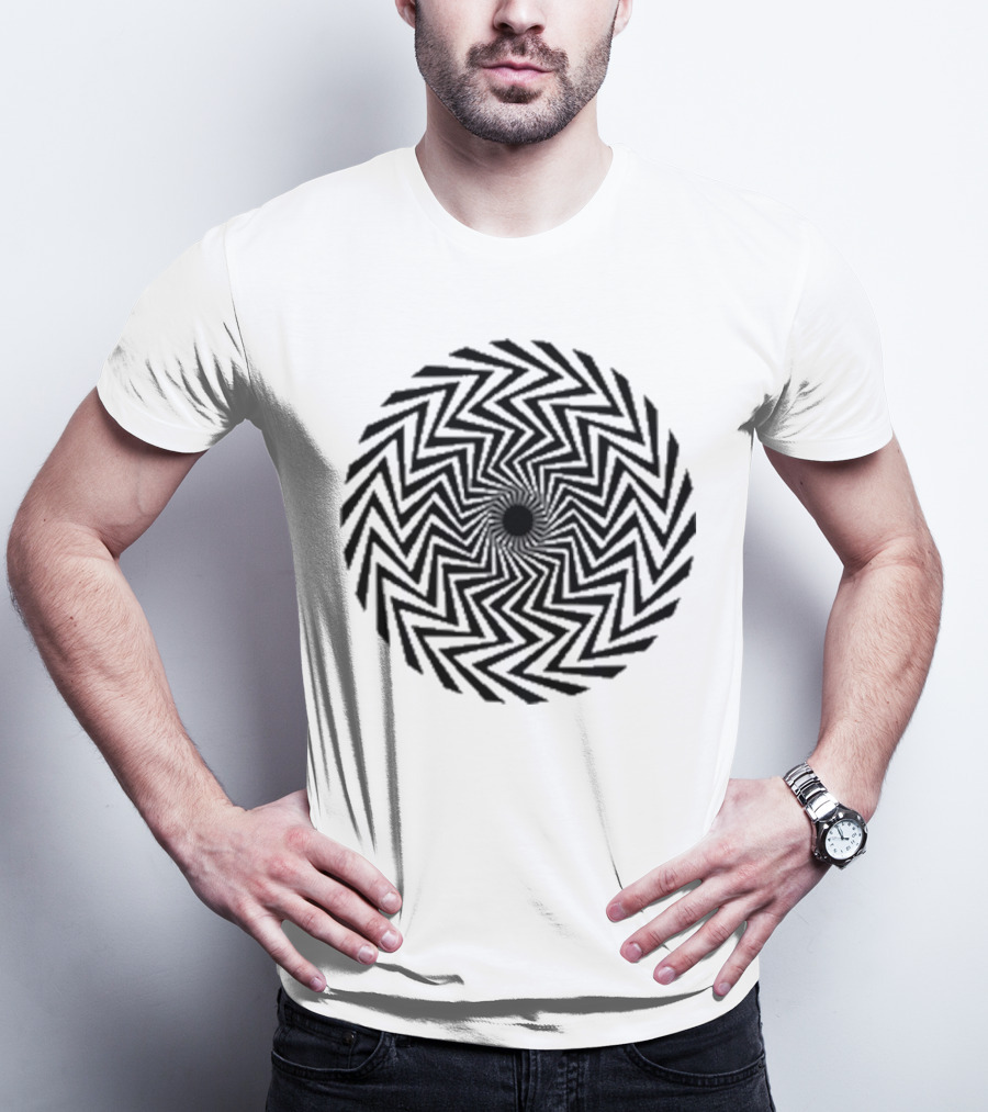 The Who X Modfather Black Spiral Union Jack British Mod Target T-Shirt