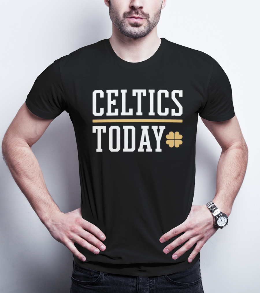 Celtics Today Four Leaf Clover T-Shirt
