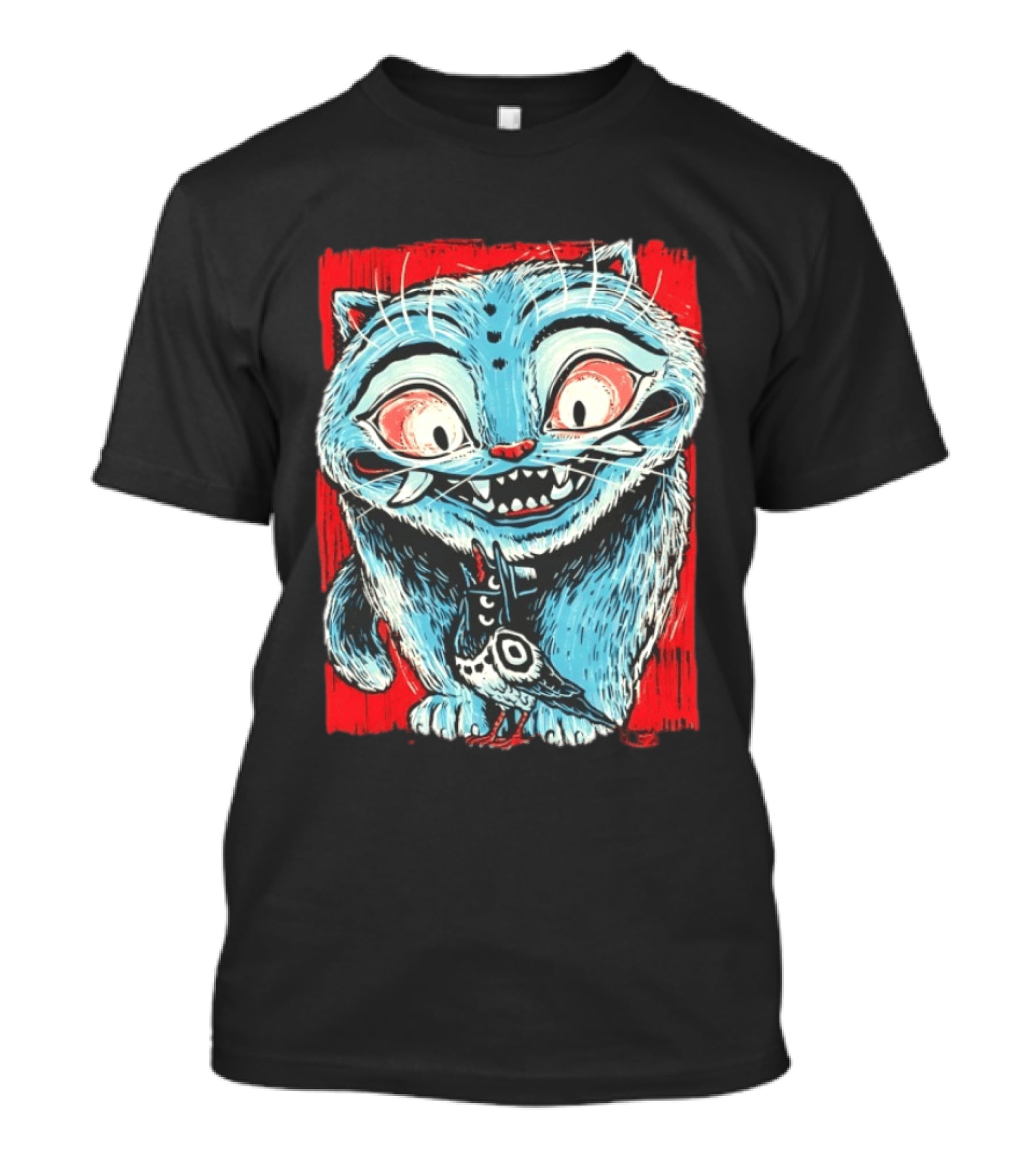 Derpy Tiger And Sussy KPop Demon Hunters Tiger And Crow Duo Colorful Cartoon T-Shirt