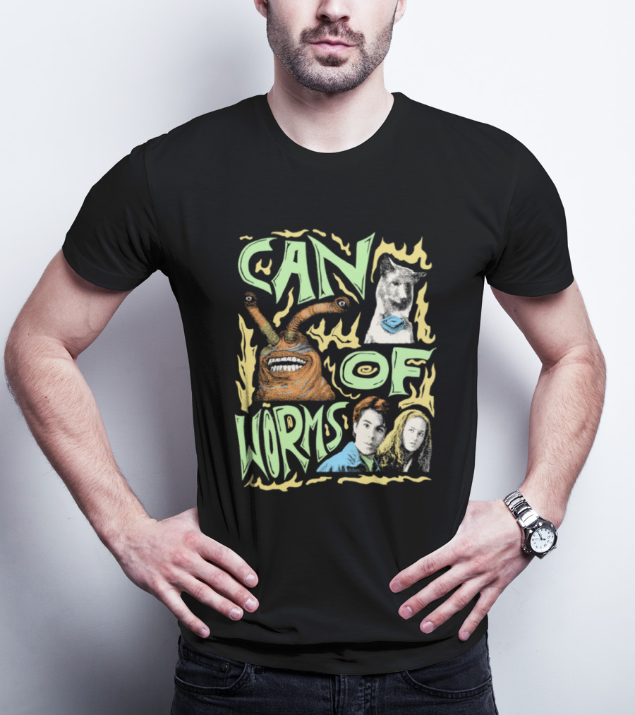 Can Of Worms Alien Dog Barnabus Movie Character Scene T-Shirt