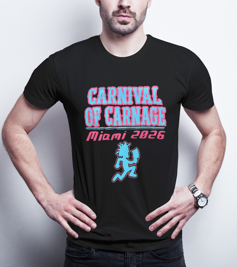 Carnival Of Carnage Miami 2026 Hatchet Man T-Shirt