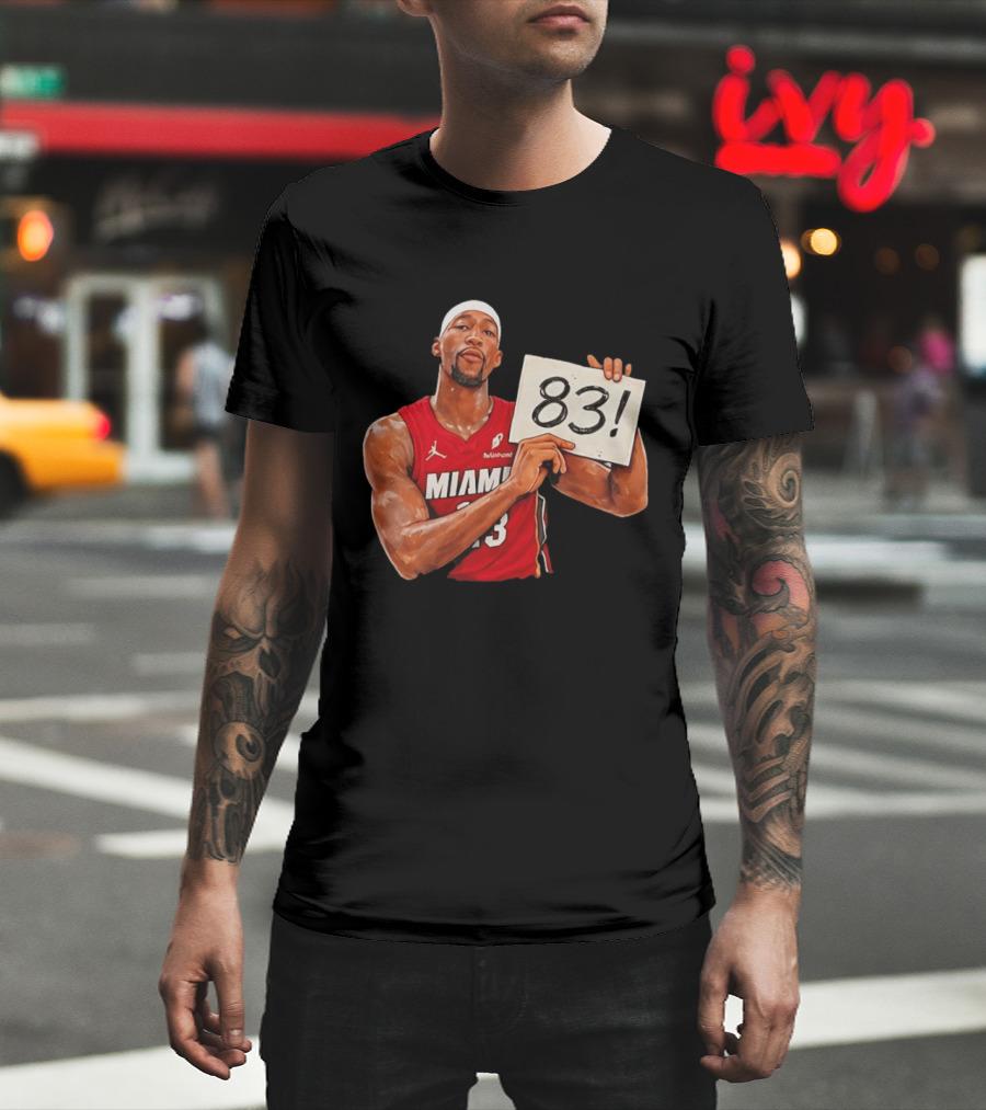 Bam Adebayo Miami Heat 83 Point Game Sign T-Shirt