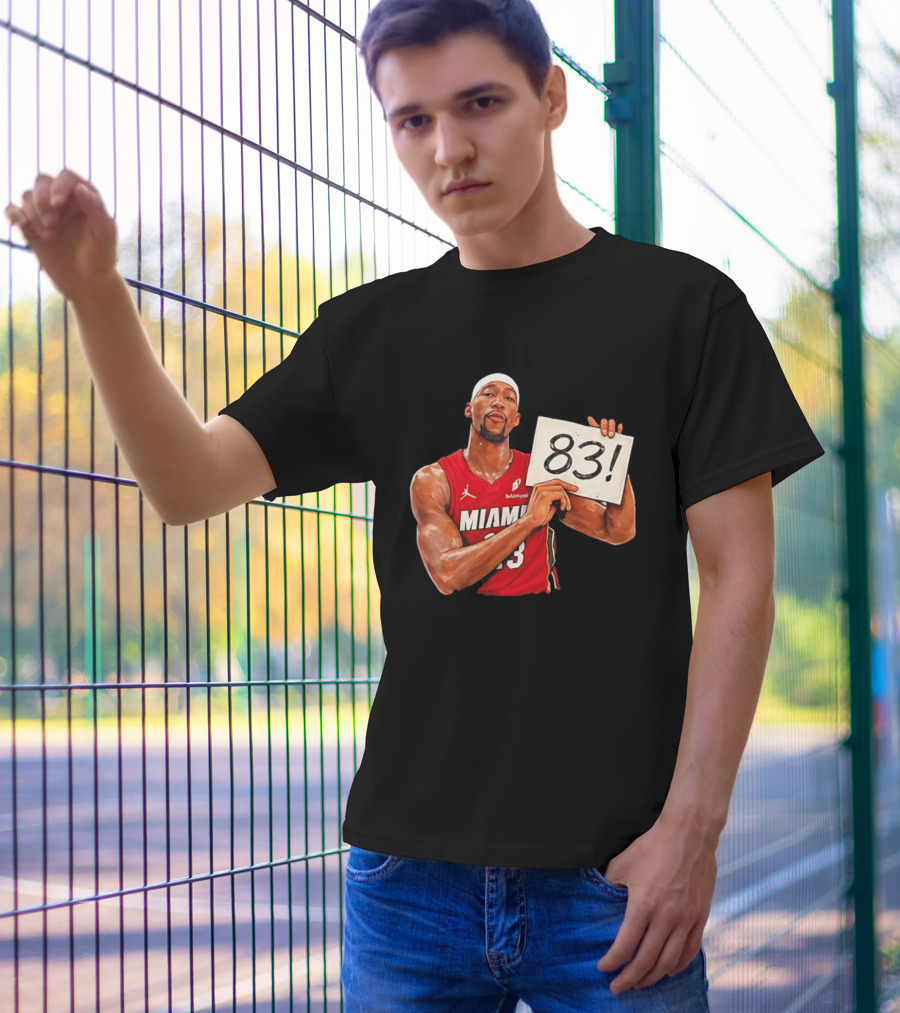 Bam Adebayo Miami Heat 83 Point Game Sign T-Shirt