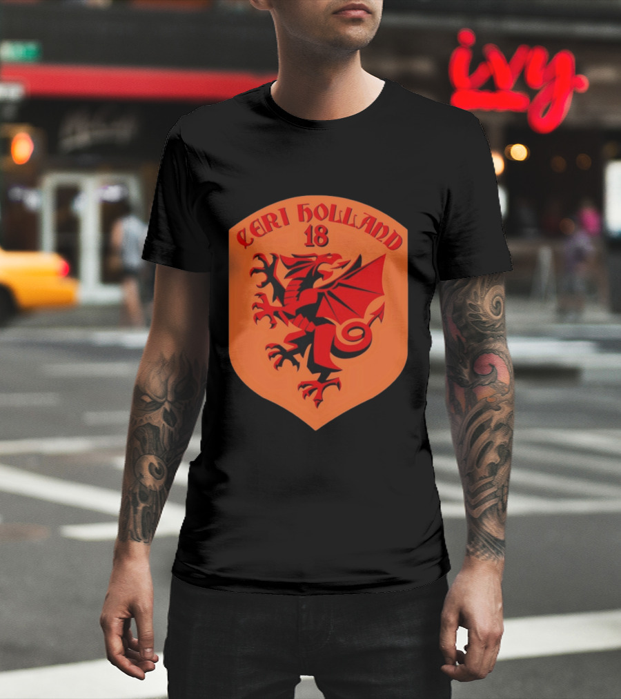 Ceri Holland 18 Red Dragon T-Shirt