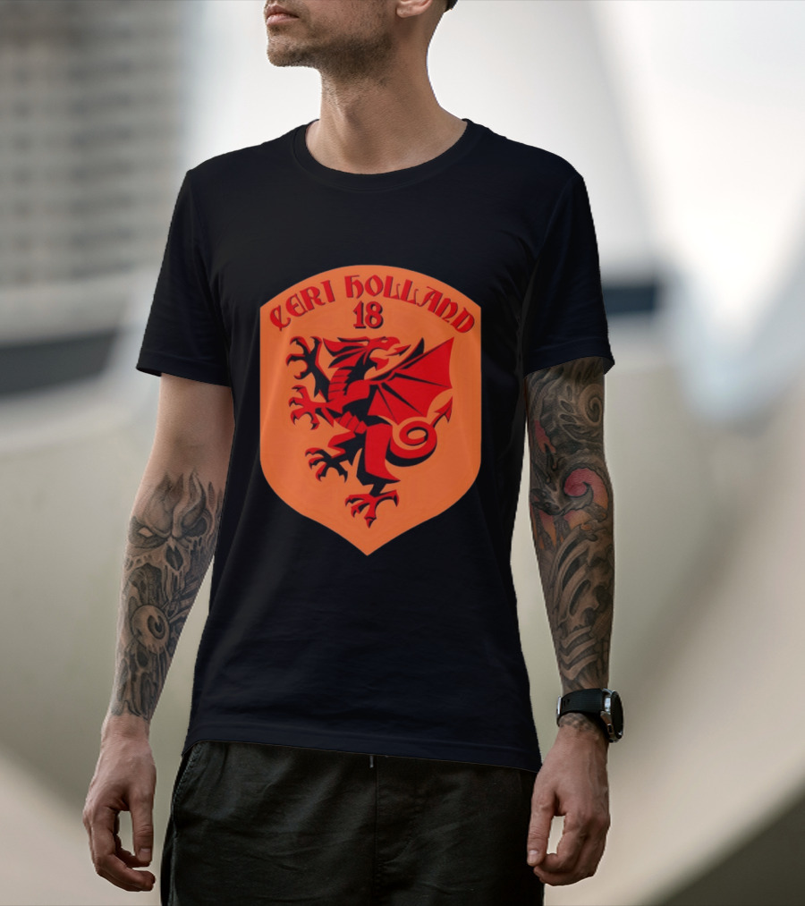 Ceri Holland 18 Red Dragon T-Shirt
