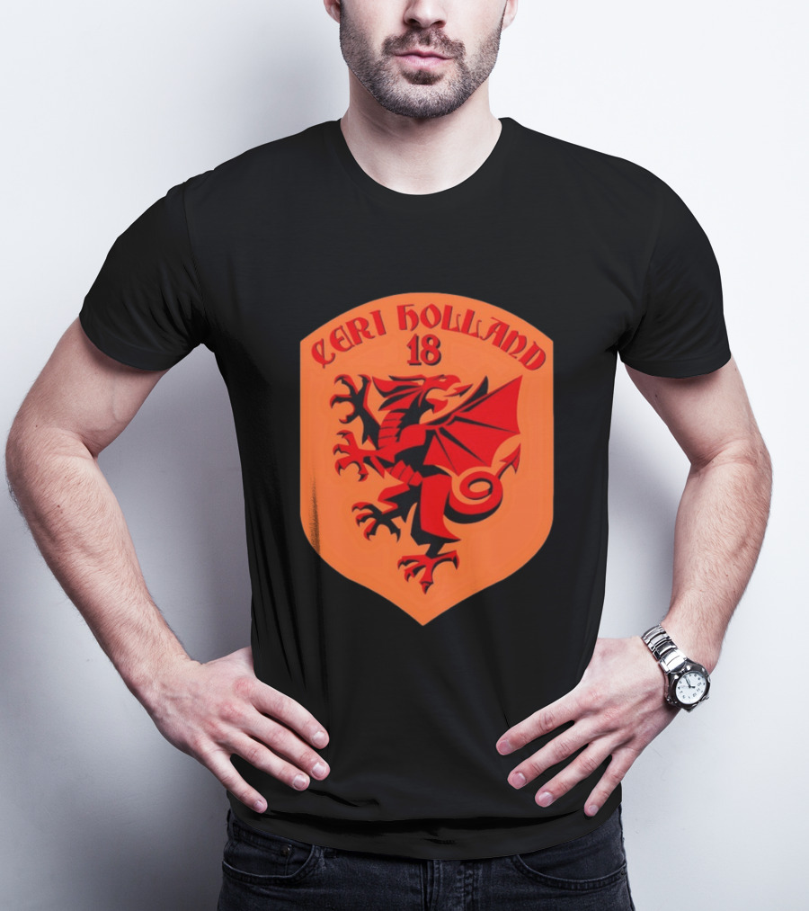 Ceri Holland 18 Red Dragon T-Shirt