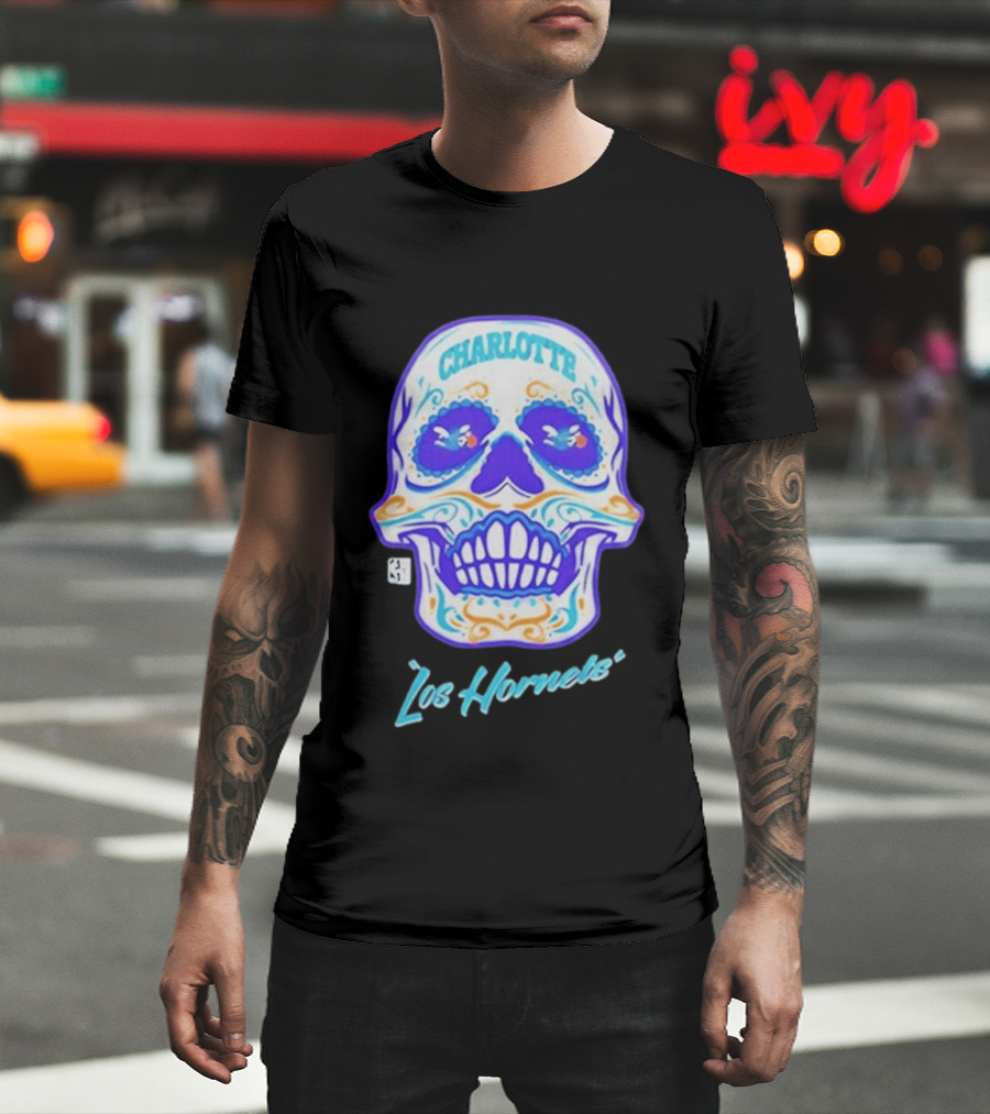 Charlotte Los Hornets Día De Los Muertos 2026 Celebration T-Shirt