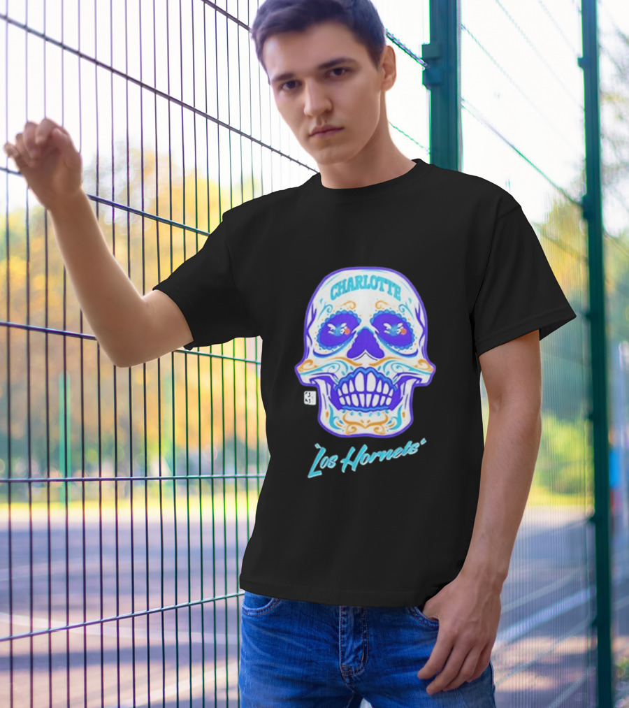 Charlotte Los Hornets Día De Los Muertos 2026 Celebration T-Shirt