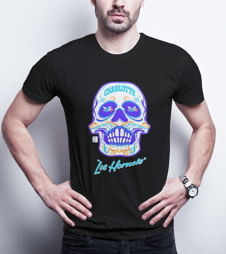 Charlotte Los Hornets Día De Los Muertos 2026 Celebration T-Shirt