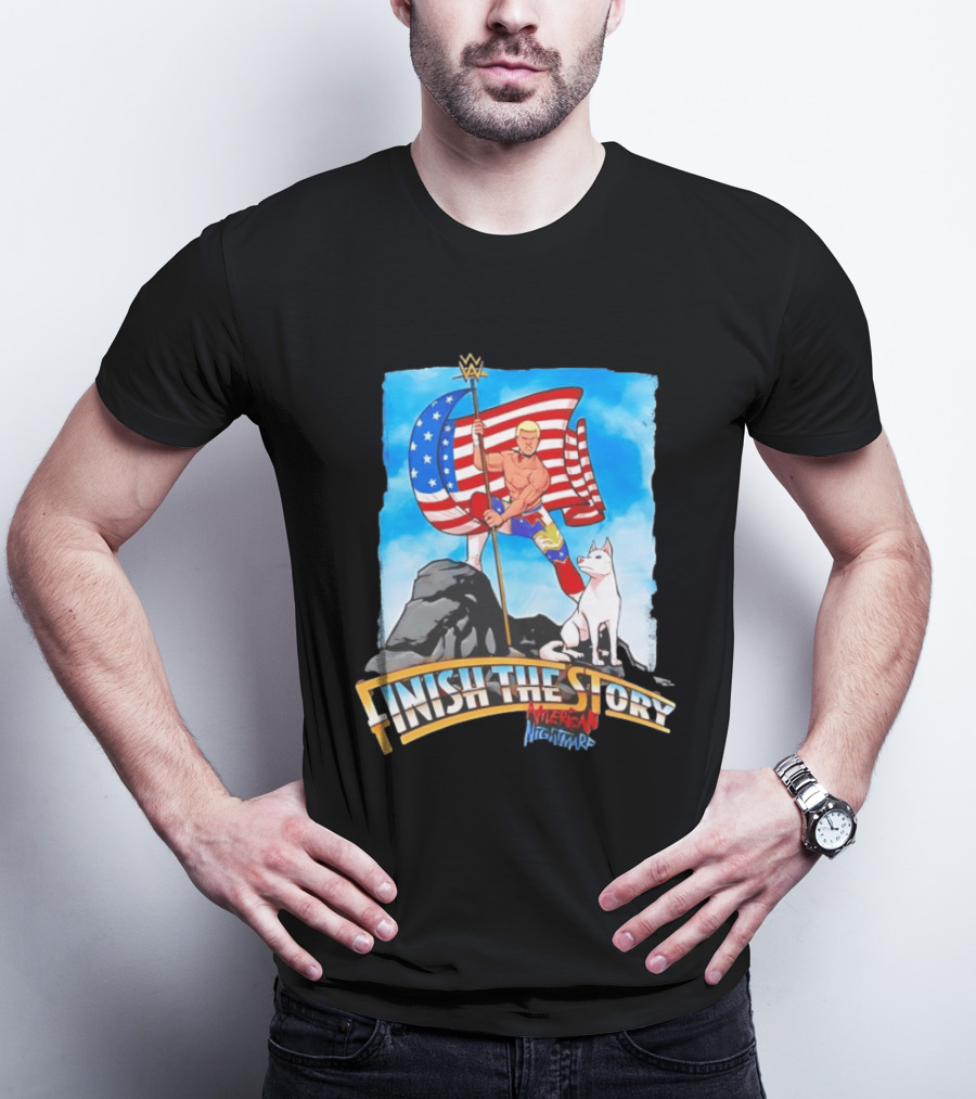 Cody Rhodes Finish The Story American Nightmare WWE Flag T-Shirt