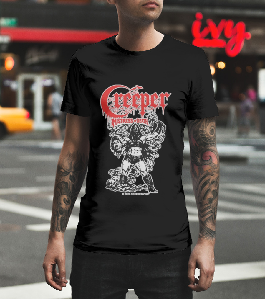 Creeper Mistress Of Death Creepercult 2023 T-Shirt