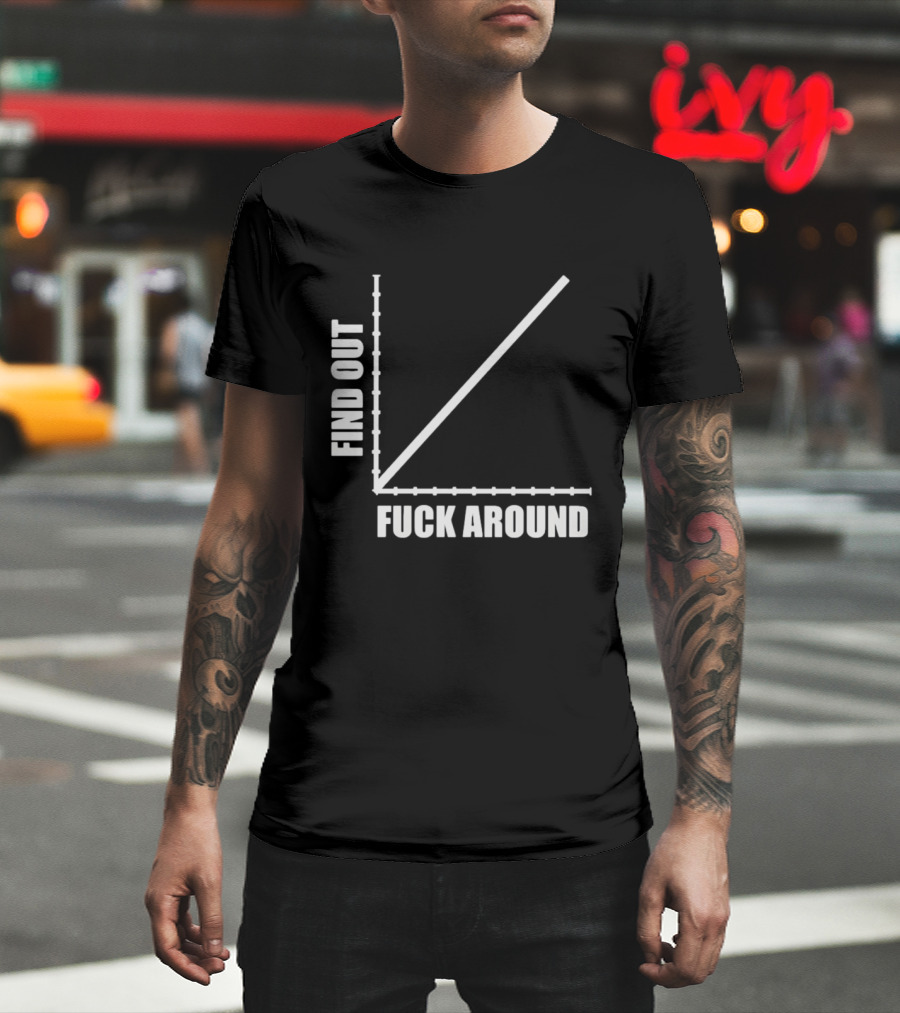 Find Out Fuck Around Graph FAFO T-Shirt