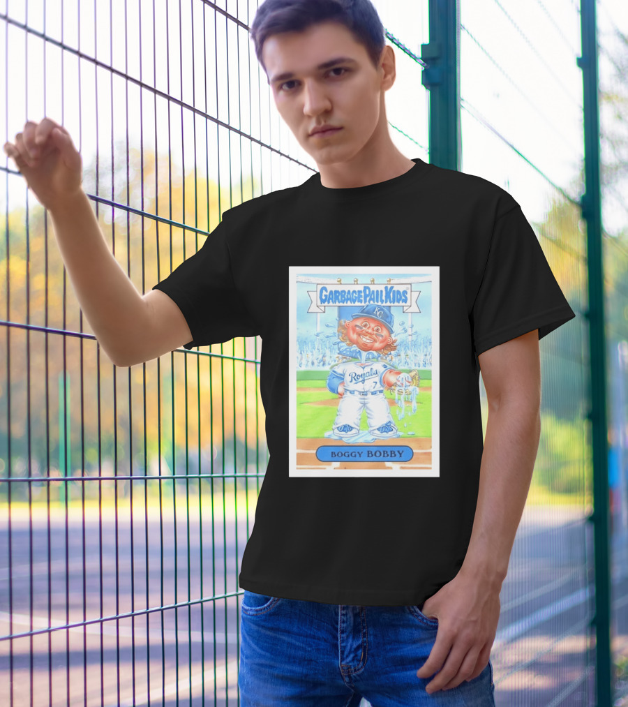 Garbage Pail Kids Boggy Bobby Royals KC Baseball Card T-Shirt