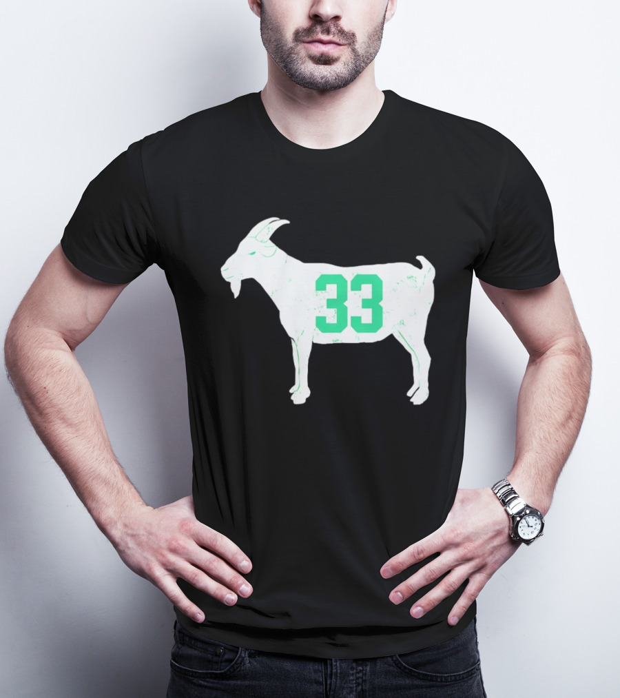 Larry Bird Goat 33 Boston Celtics St Patrick's Day Basketball T-Shirt