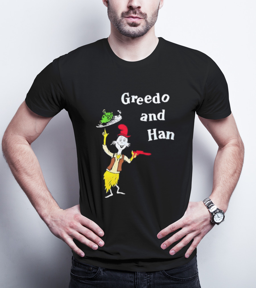 Greedo And Han Dr Seuss Blaster T-Shirt