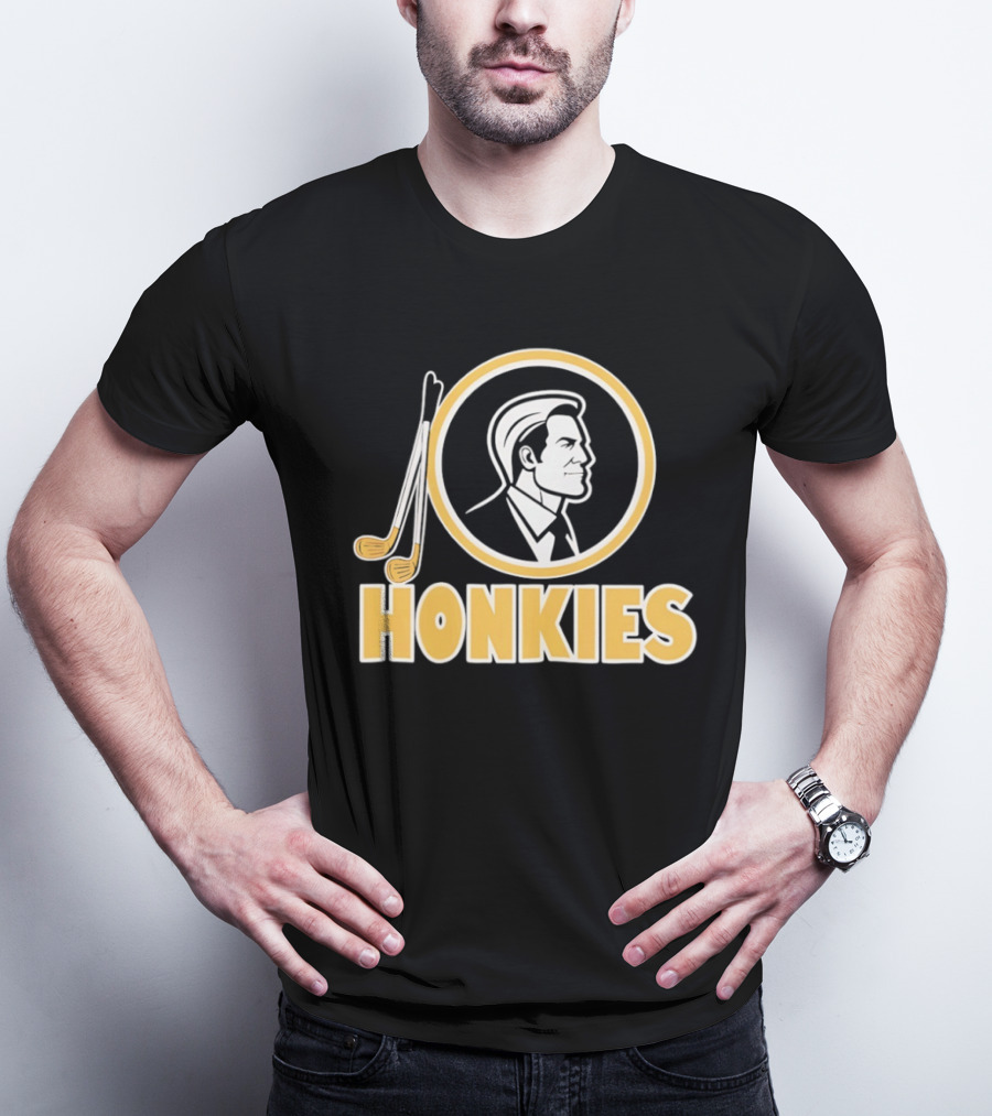 Honkies Washington Commander Golf Icon Circular Motif T-Shirt