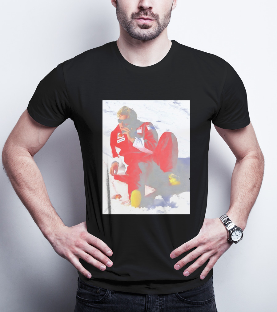 Ice Man Kimi Raikkonen F1 Ferrari Team Racing Legend T-Shirt