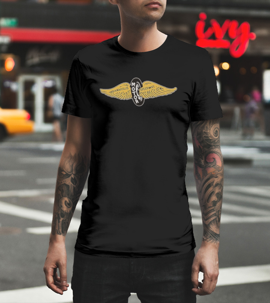 Indianapolis Motor Speedway Gold Wings T-Shirt
