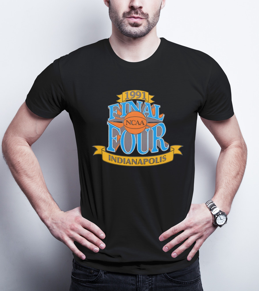 1991 Indianapolis NCAA Final Four Basketball Tournament T-Shirt
