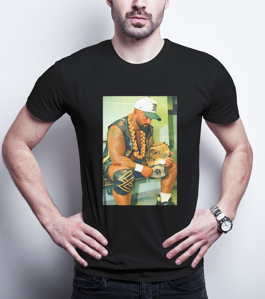 Kobe Carter Colby Carter Pro Wrestling Championship Belt And Beaded Necklace T-Shirt
