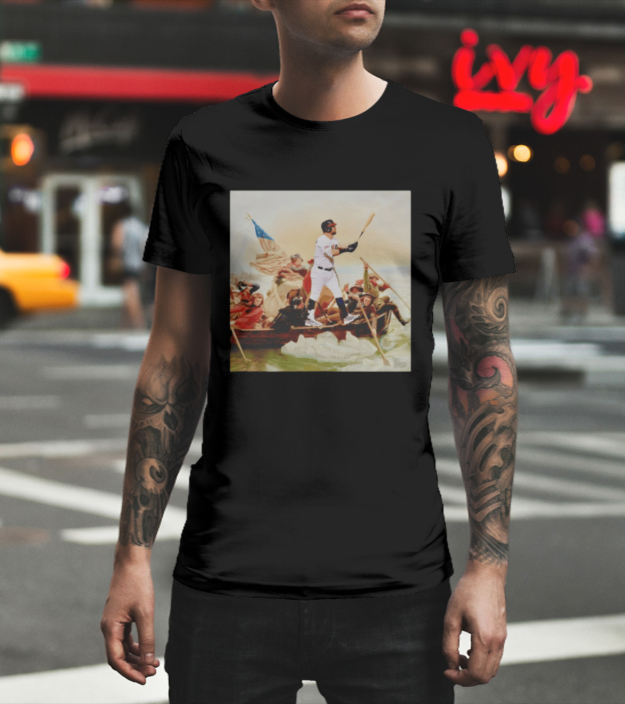 Kyle Schwarber USA Baseball Team Washington Crossing The Delaware T-Shirt