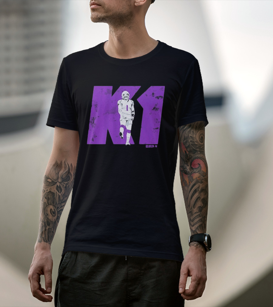 Kyler Murray K1 Purple Football Minnesota Player T-Shirt