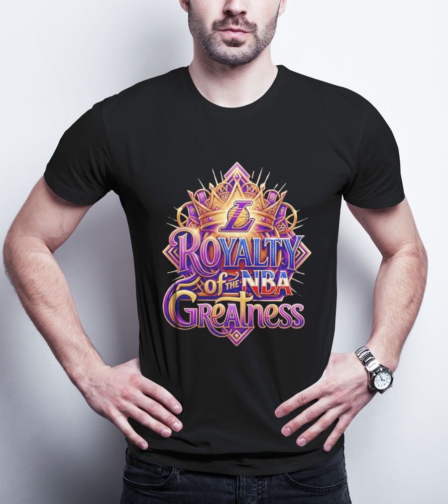 Los Angeles Lakers L Royalty Of The NBA Greatness T-Shirt
