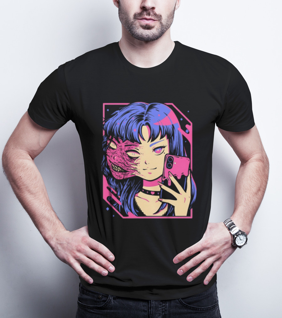 Love Me To Death Again Anime Zombie Aesthetic Pastel Goth T-Shirt