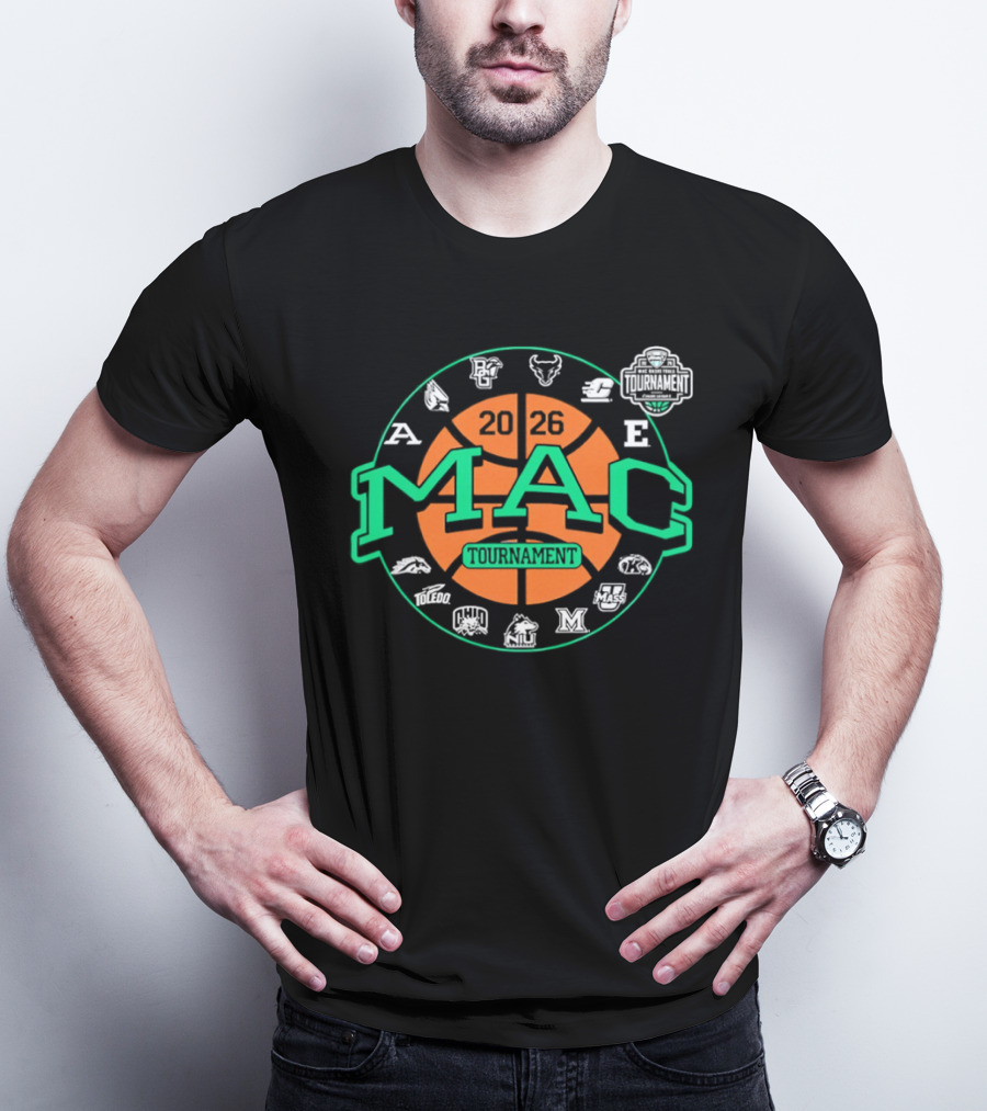 MAC Basketball Tournament Team Emblems And Logos T-Shirt