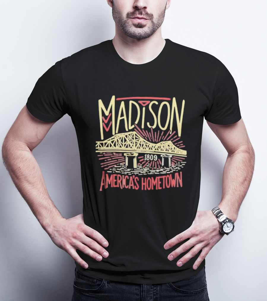 Madison 1809 America's Hometown Bridge T-Shirt