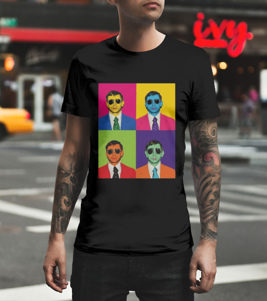 Mike Vining Pop Art Style Multicolor T-Shirt