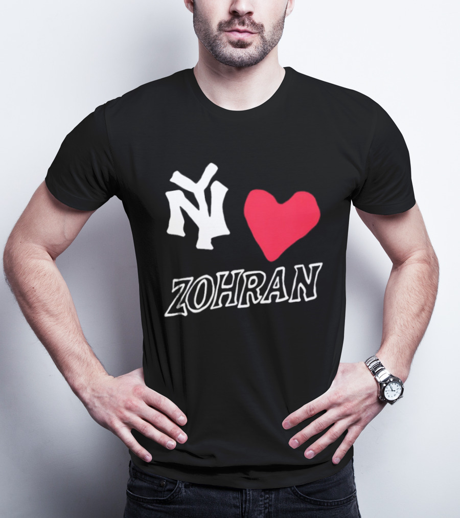 NY Yankees Heart Zohran T-Shirt