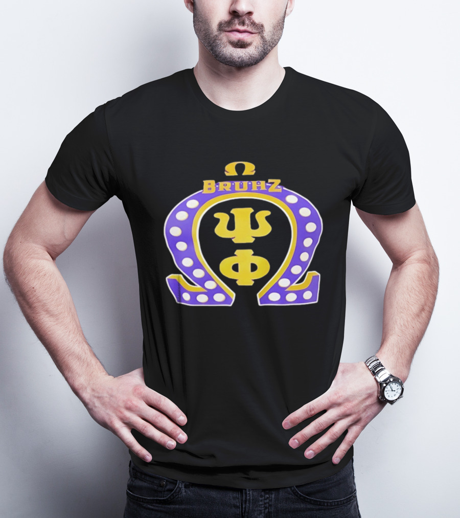 Omega Psi Phi Bruhz Greek Letters T-Shirt