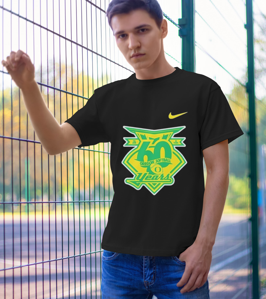 Nike Oregon Softball 60 Years Anniversary T-Shirt