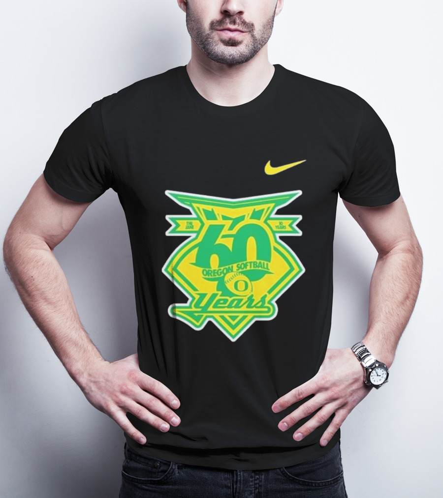 Nike Oregon Softball 60 Years Anniversary T-Shirt