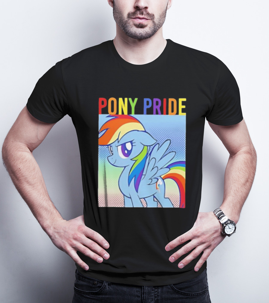 Rainbow Dash Pony Pride My Little Pony Rainbow T-Shirt