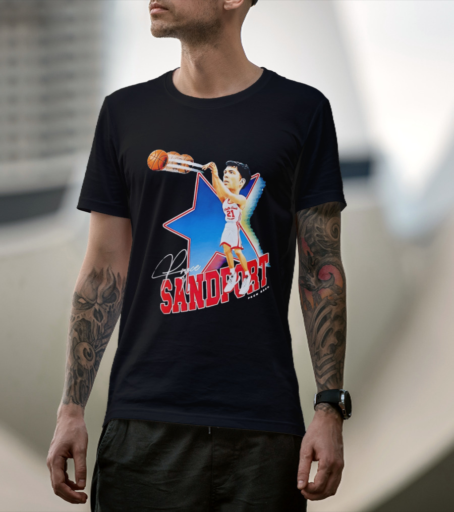 Pryce Sandfort Nebraska Cornhuskers Basketball Star Player 21 T-Shirt