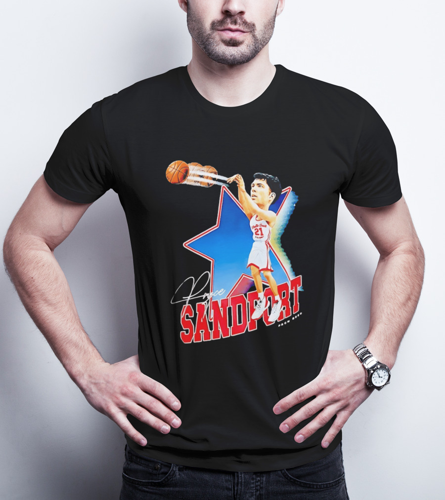 Pryce Sandfort Nebraska Cornhuskers Basketball Star Player 21 T-Shirt