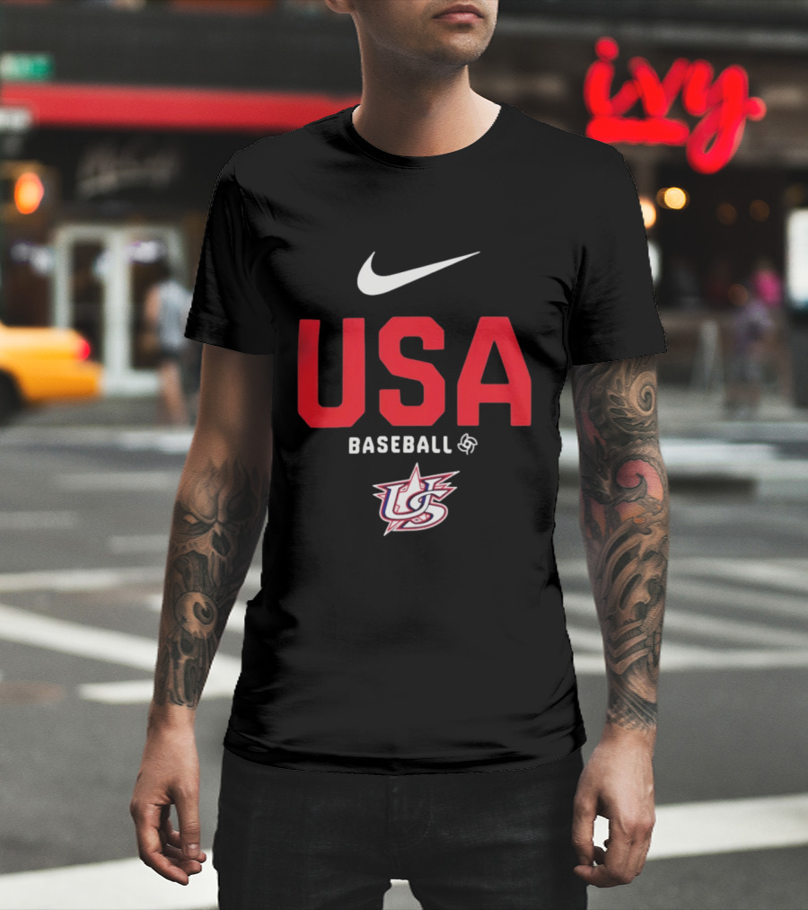 USA Baseball Nike Logo Team USA Sports Fan T-Shirt