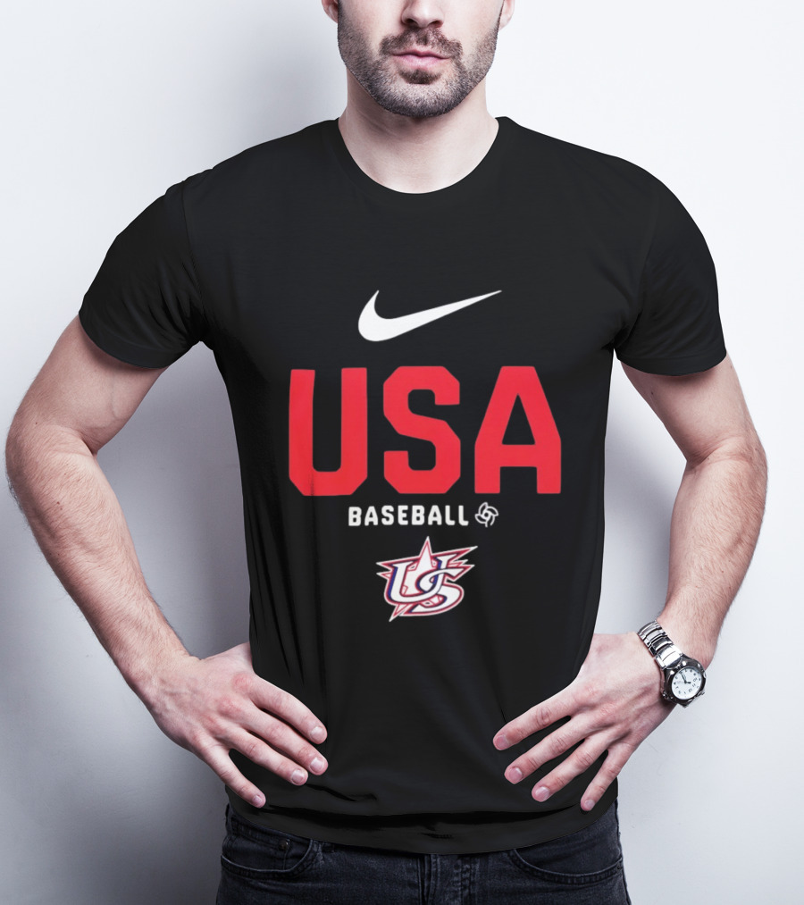 USA Baseball Nike Logo Team USA Sports Fan T-Shirt