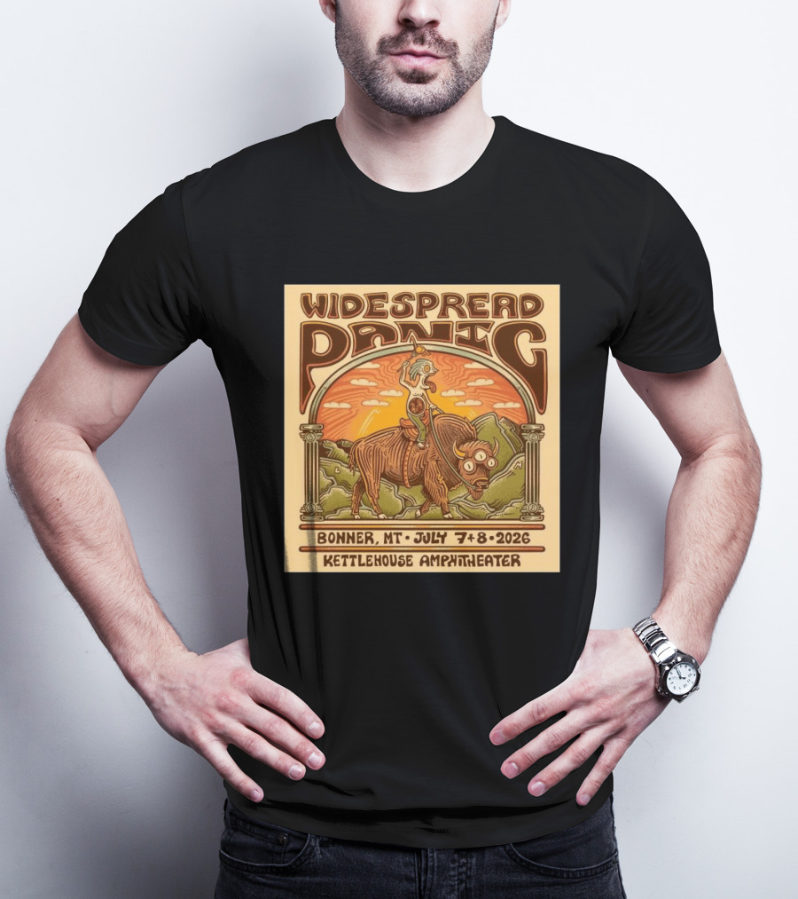 Widespread Panic KettleHouse Amphitheater Bonner MT July 7 8 2026 T-Shirt