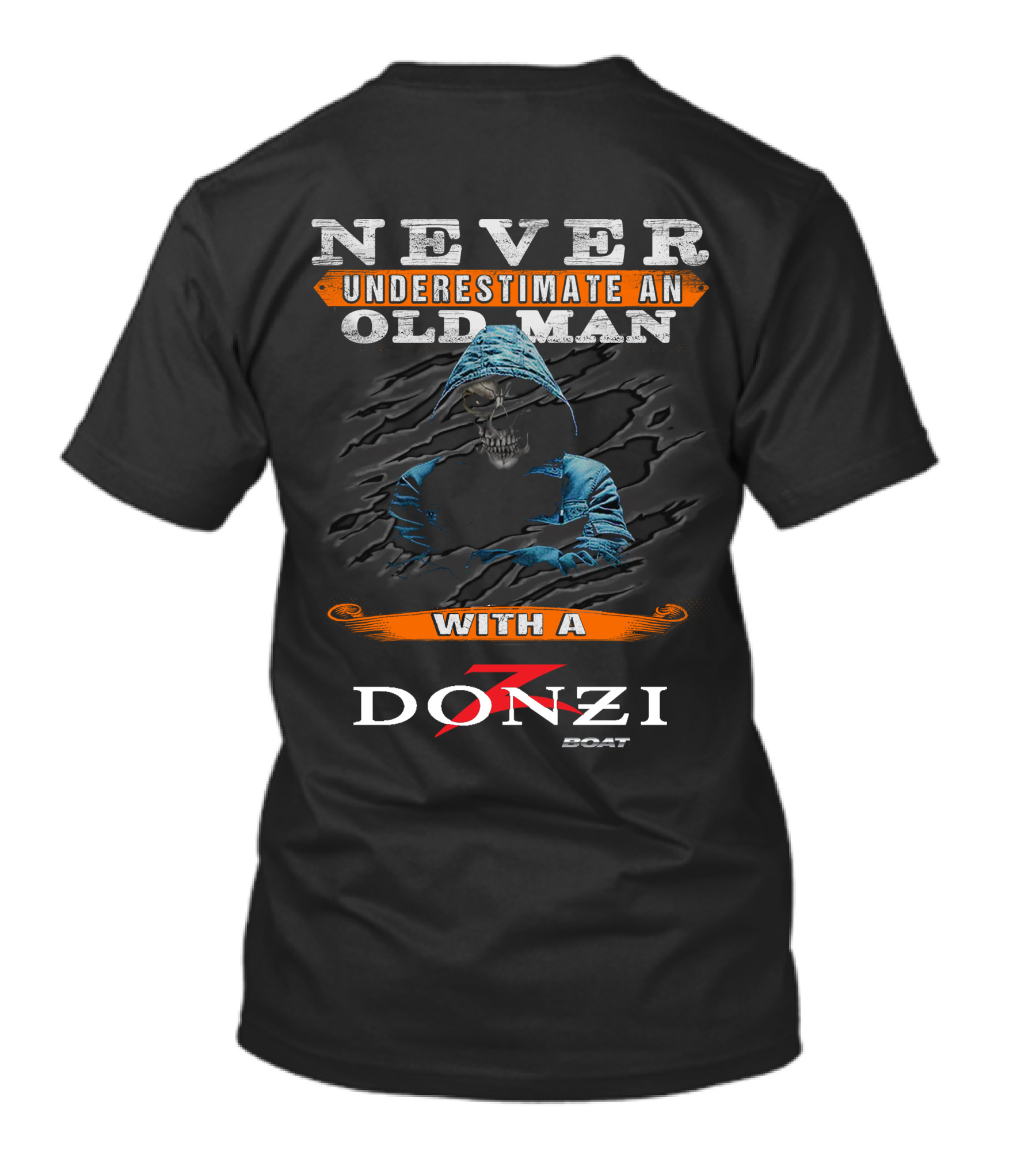 Never Underestimate An Old Man With A Donzi Boat T-Shirt
