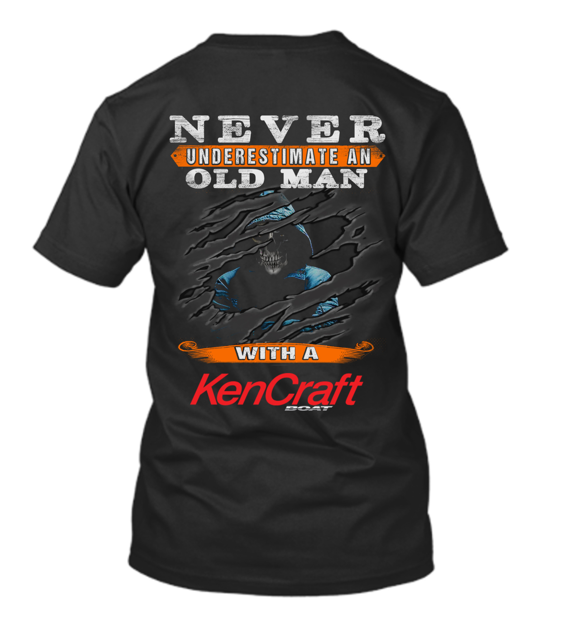 Never Underestimate An Old Man With A KenCraft Boat T-Shirt