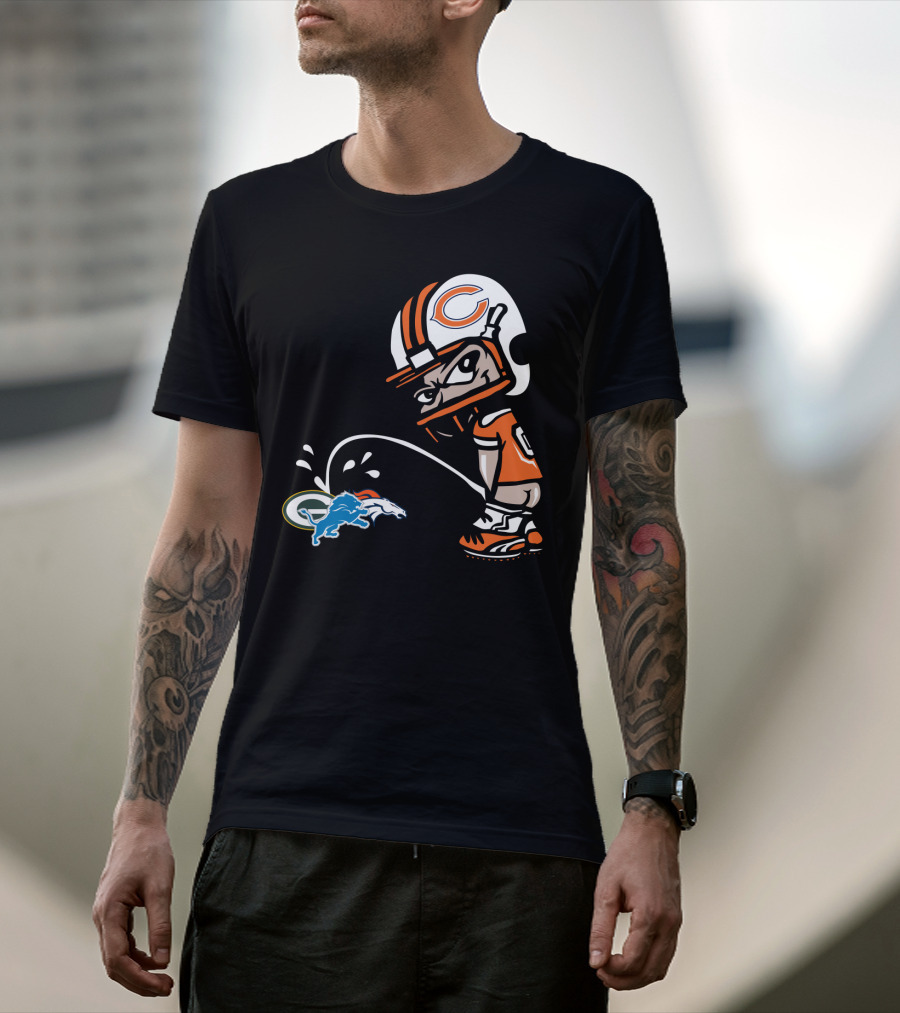 Chicago Bears Rivalry With Green Bay Packers And Denver Broncos T-Shirt