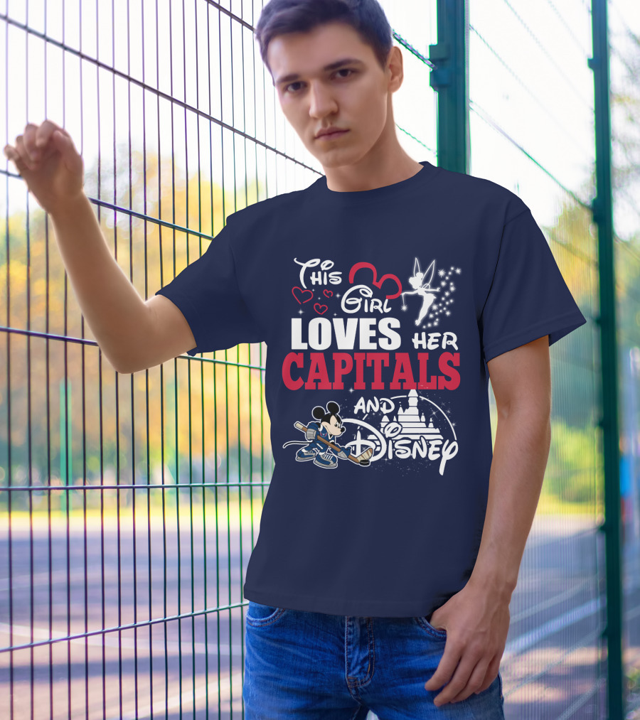 This Girl Loves Her Capitals And Disney T-Shirt