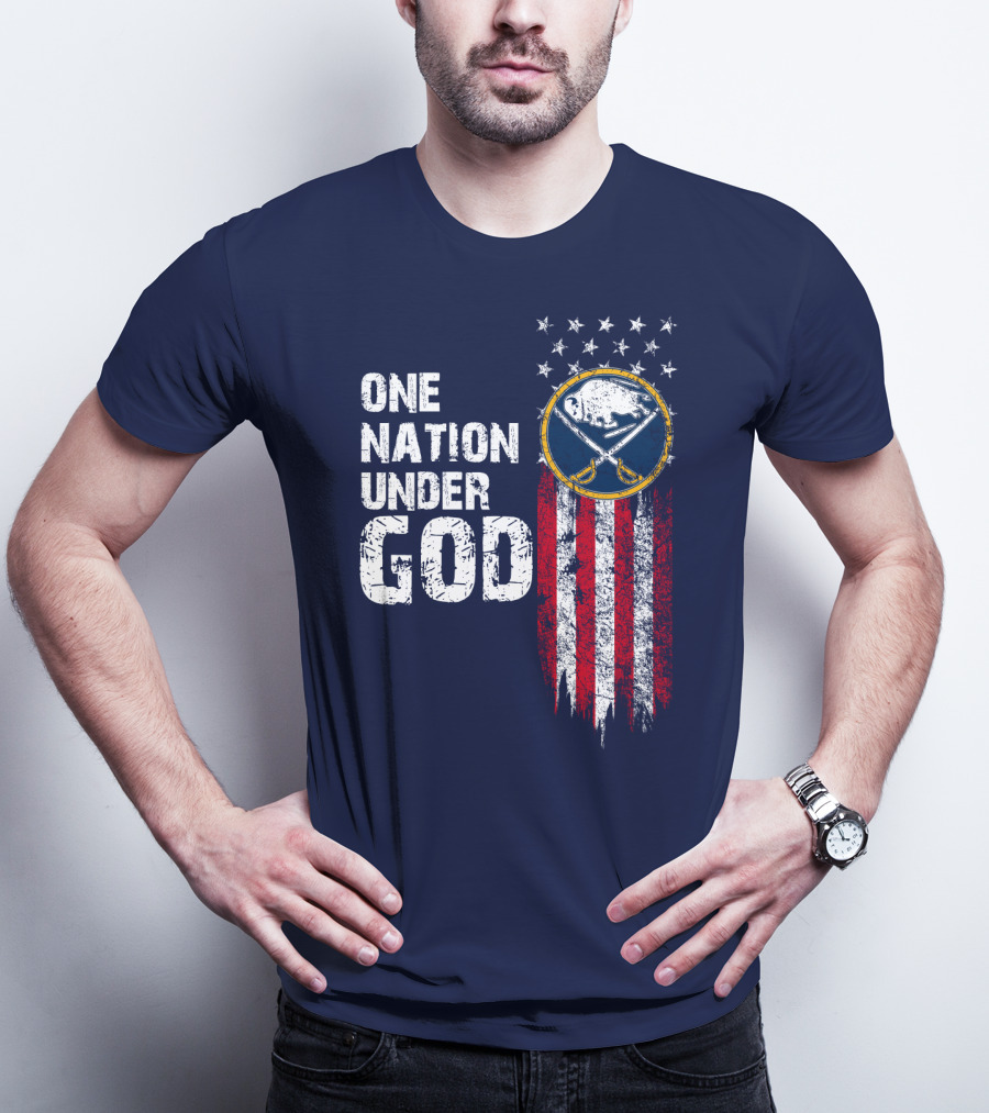 One Nation Under God Buffalo Sabres T-Shirt