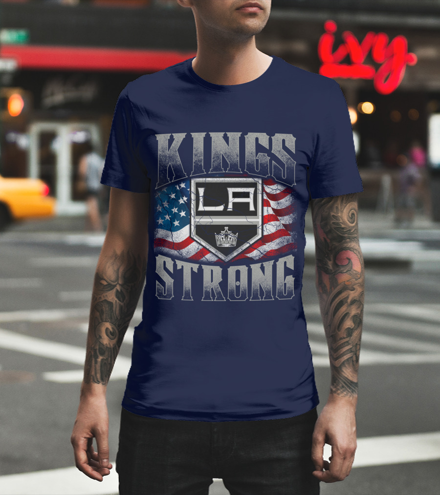 Kings Strong La American Flag T-Shirt