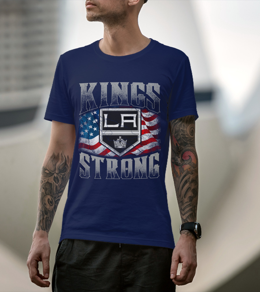 Kings Strong La American Flag T-Shirt