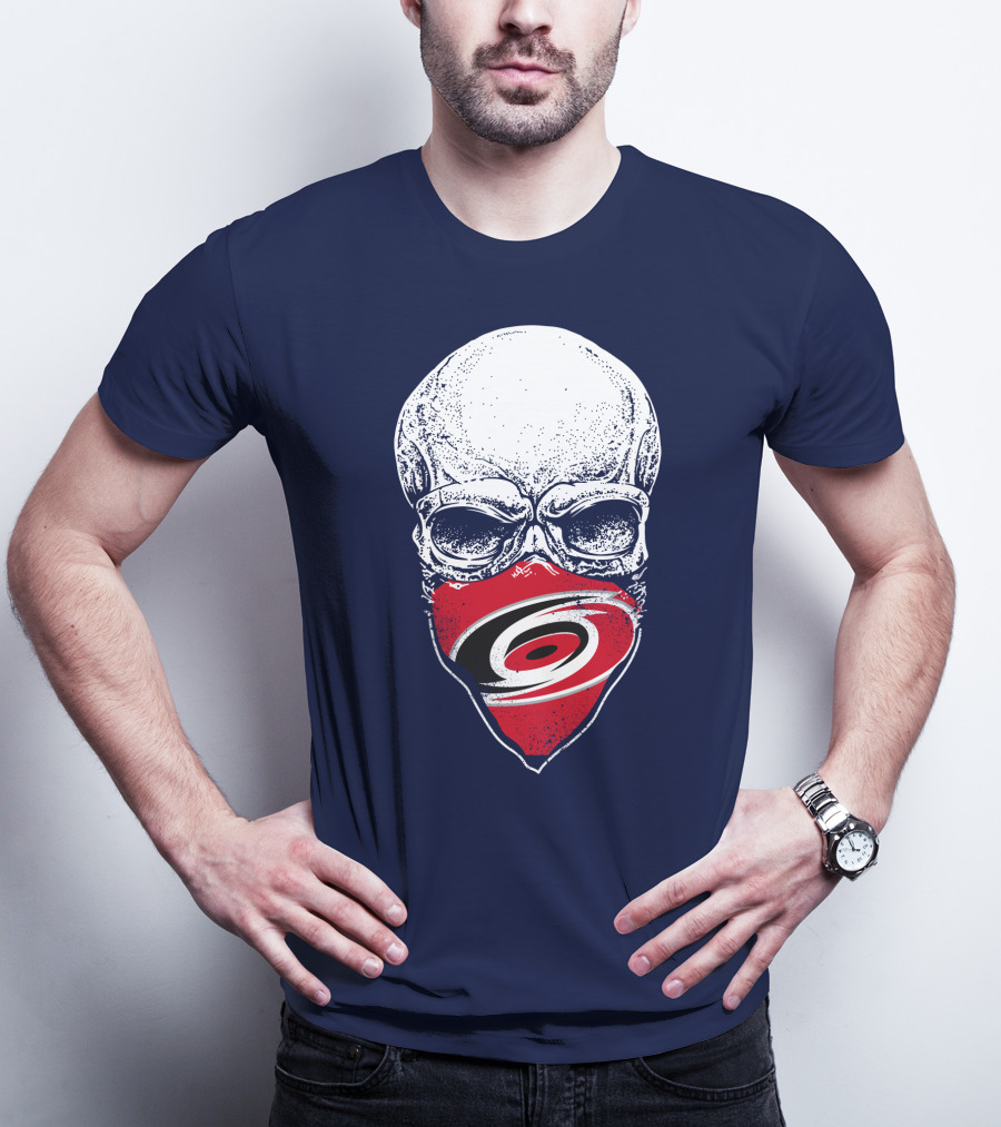 Carolina Hurricanes Skull Mask T-Shirt
