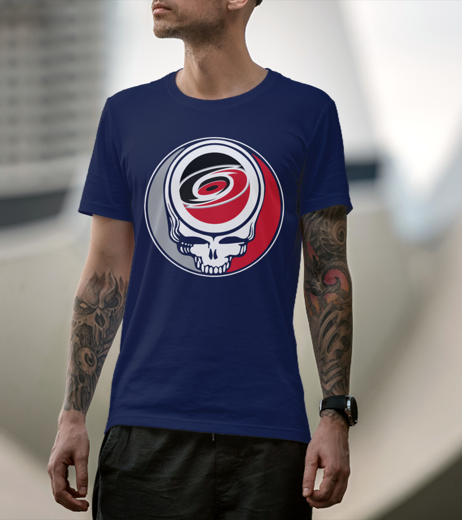 Carolina Hurricanes Grateful Dead Skull T-Shirt